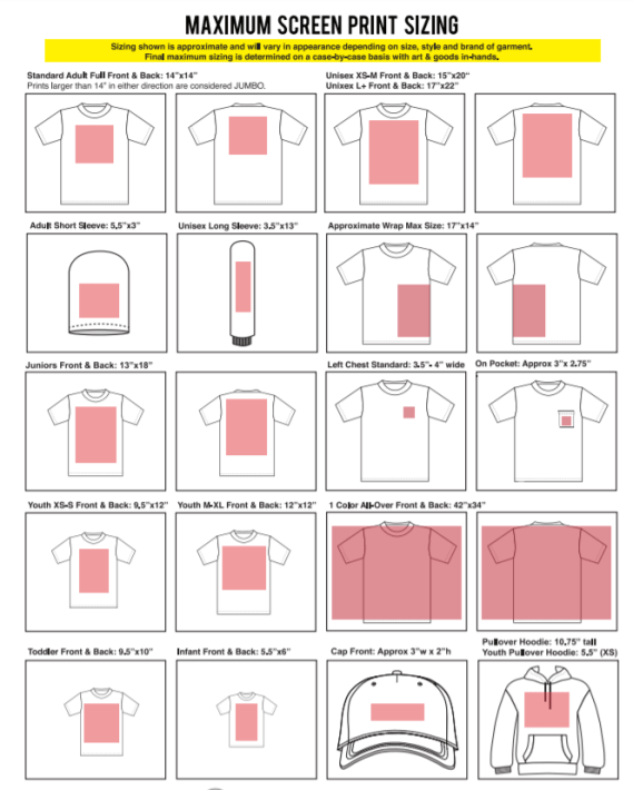 How Large to Imprint on Apparel Answers | Bethmmpromos's Blog